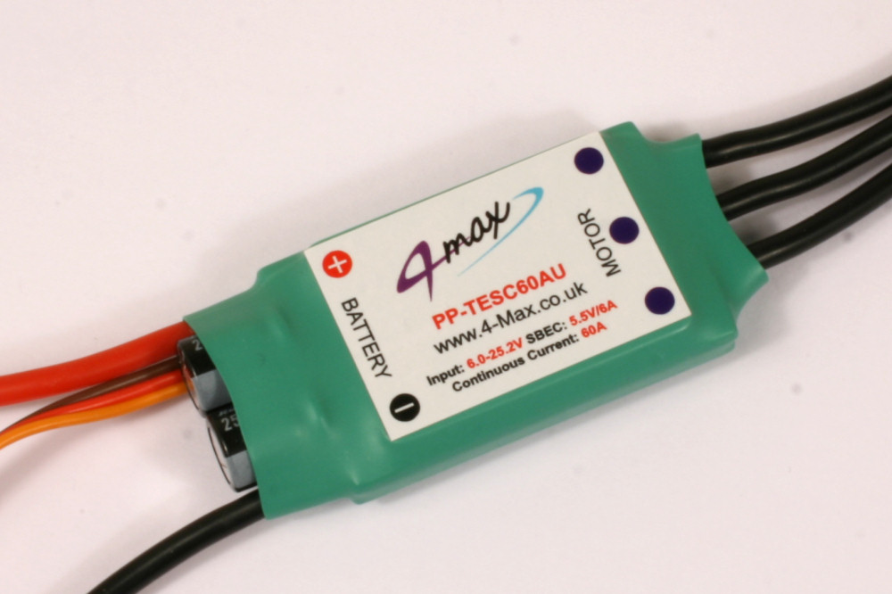 4-Max Brushless Electronic Speed Controllers PP-TESC60AU40 ESC from 4-Max