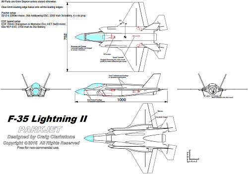 4-Max Brushless Motor Pusher setup for JetWorks F35 Lightning II